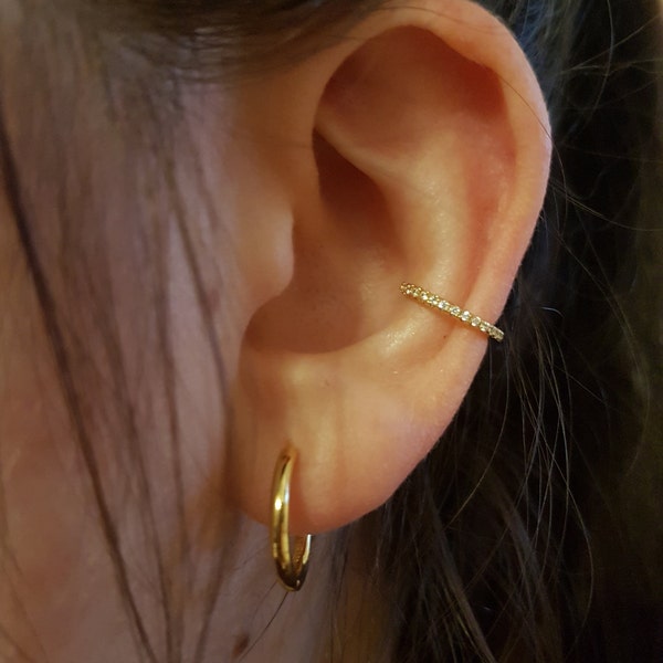 Delicate Hoop Gold * Small Hoop Earrings Silver * Fine Earring * Gold ...