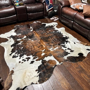 Tricolor High Quality Cowhide Rug Hair on Hide Koeienhuid - Etsy