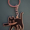 Knifecat Metal Keychain - Etsy