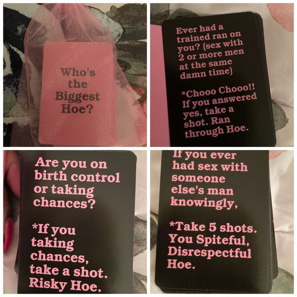 Who's the Biggest Hoe?-adult Card Game,drinking Game,card Game,ladies ...