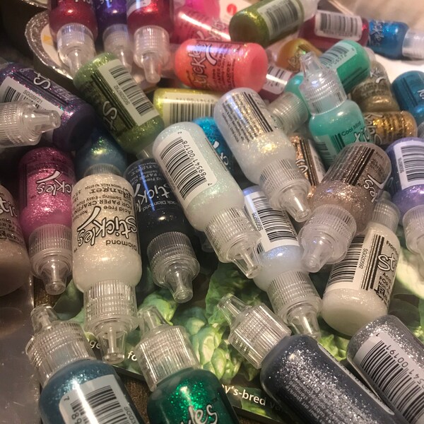 Ranger Stickles Glitter Glue Set - Random 12 Colors in Rainbow - Etsy