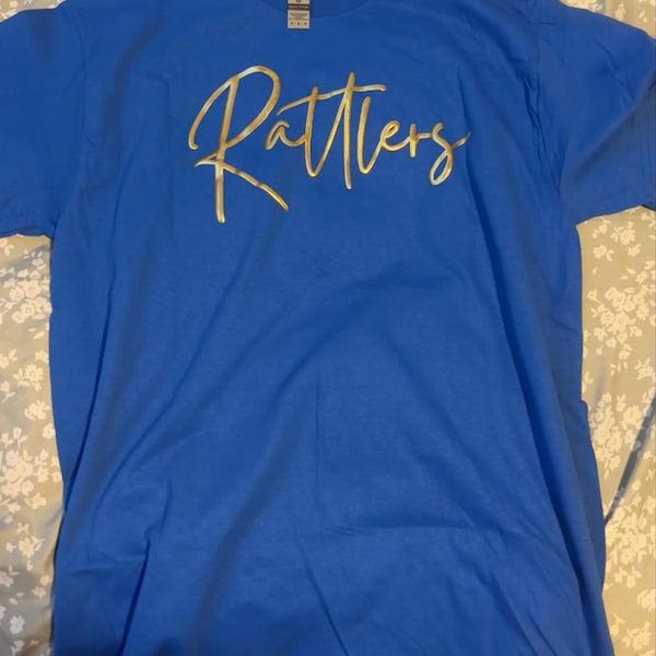 Custom Puff Print Team Name T-shirt, Embossed Design Customized ...