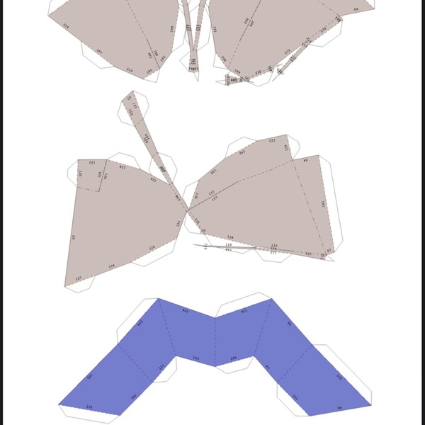 Papercraft Airplane With Propeller Template, 3d Low Poly Airplane Model ...