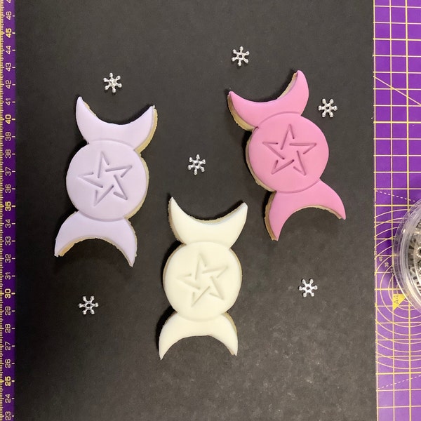Triple Goddess Cookie Cutter | Bakerlogy Biscuits Cutters Neopagan Star ...