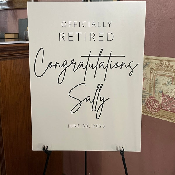 Retirement Party Welcome Sign, Retirement Welcome Sign Template ...