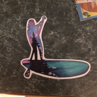 SUP Stand up Paddle Board Sticker - Etsy