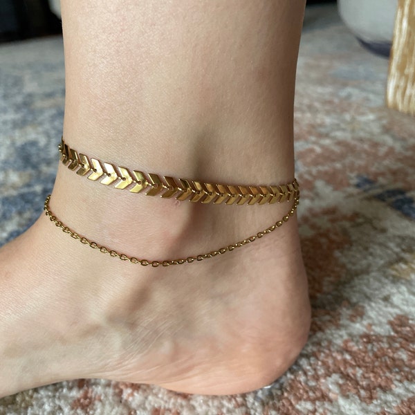 Pearl Anklet, Bridal Anklet, Ankle Bracelets, Sterling Silver, Gold ...