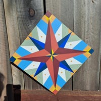 Mariner's Compass Barn Quilt Pattern and Directions to Paint This ...