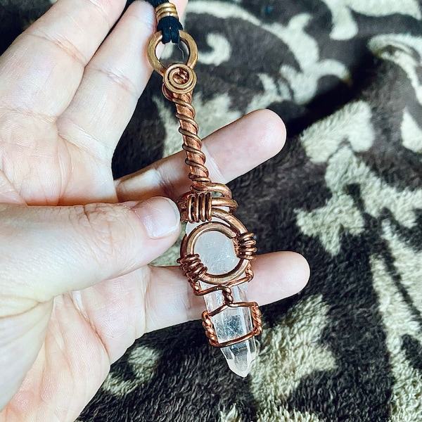 Columbian Light Crystal and Lemurian Seed Quartz Crystal Healing Wand 2 ...