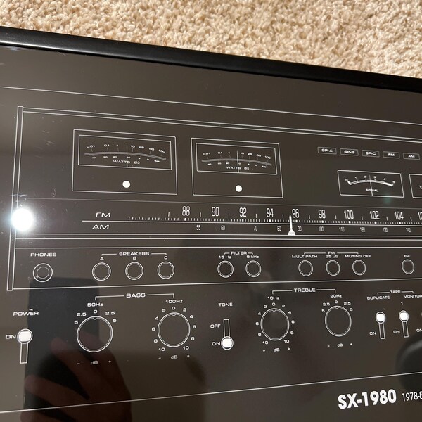 Sansui 9090DB 70's Era Vintage Audio Poster, Vintage 70s Poster ...