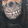 Custom Hand Made Skull Face Mask Reusable and Washable With - Etsy