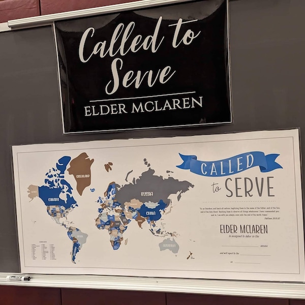 LDS Mission Call Map, Custom Printable Banner (digital Download) - Etsy