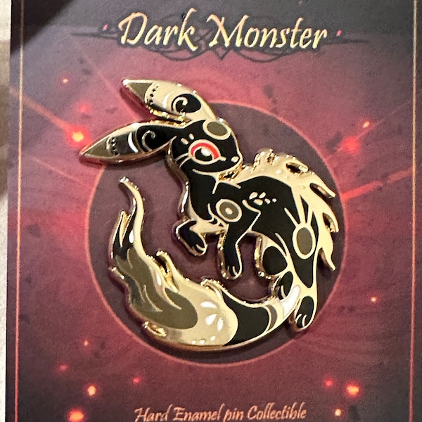 Dark Monster Hard Enamel Pin - Etsy