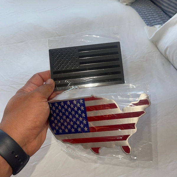 USA Black Metal Flag Emblem for Cars, Trucks 5"x 3" 1pcs - Etsy