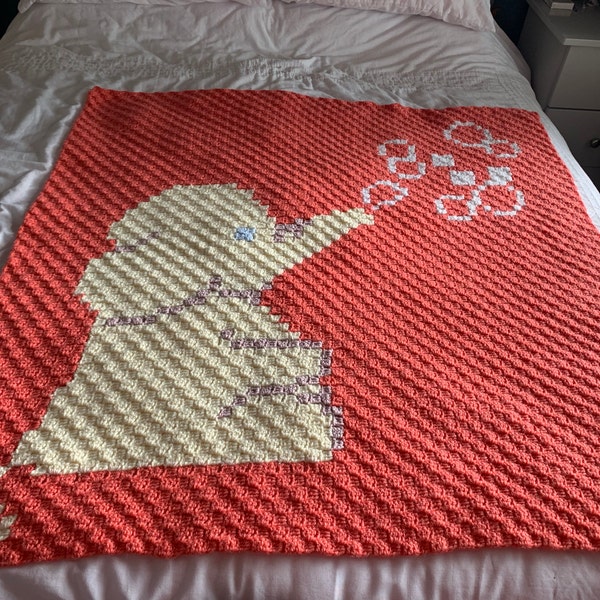 Angel Fishes—c2c Crochet Blanket Pattern Graph | C2C Angel Fish Baby ...