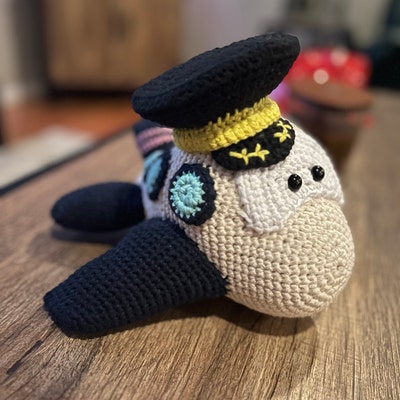 Pilot Plane Amigurumi PDF Crochet Pattern - Etsy