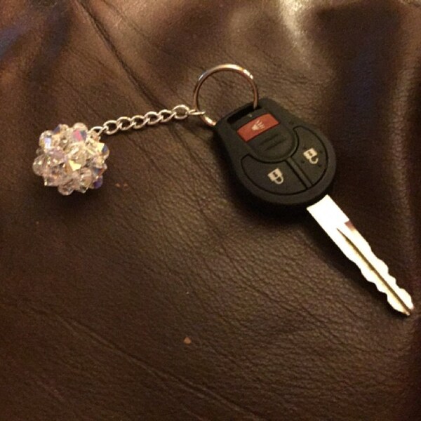 Swarovski Crystal Keychain, Crystal Ball Key Chains for Women, Key Ring ...