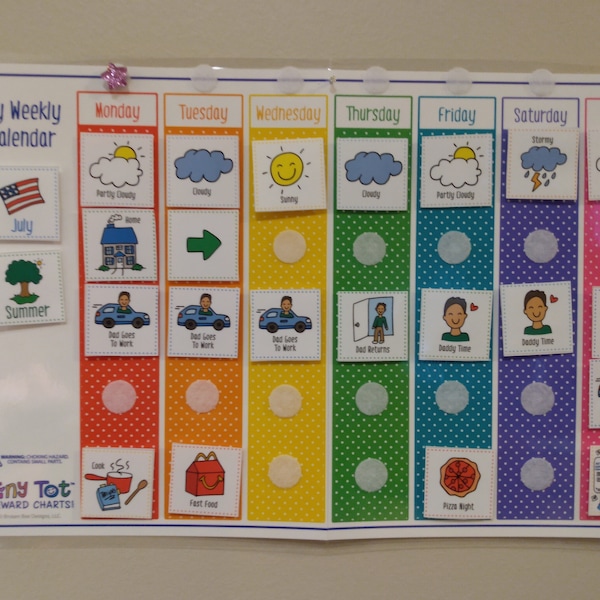 Weekly Visual Calendar (includes 264 Cards) - Etsy