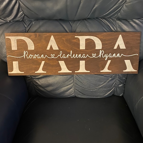 Papa Fathers Day Gift - Papa Sign - Gift for Papa - Rustic Sign for ...