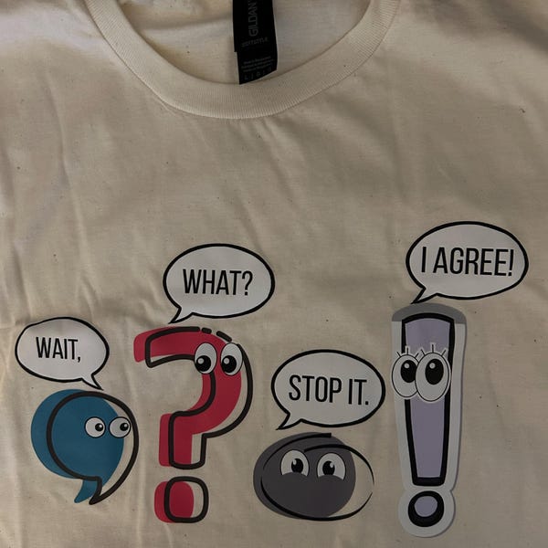 Funny Grammar Teacher Shirt, Punctuation English Teacher Gift, Wait ...