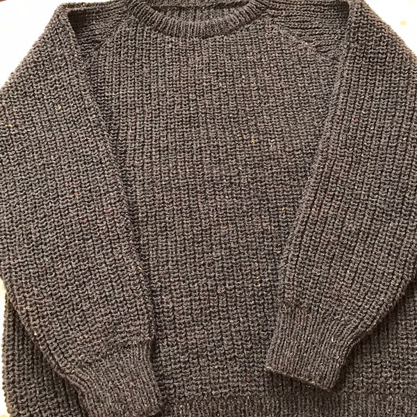 Mens Fishermans Rib Sweater Knitting Pattern Pdf Mens Ribbed Jumper 36 ...