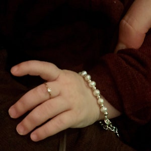 Baby's First Diamond Ring in 18K Gold and Platinum - Etsy