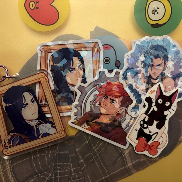 ARCANE STICKERS 2"5 JINX Vi Caitlyn - Etsy