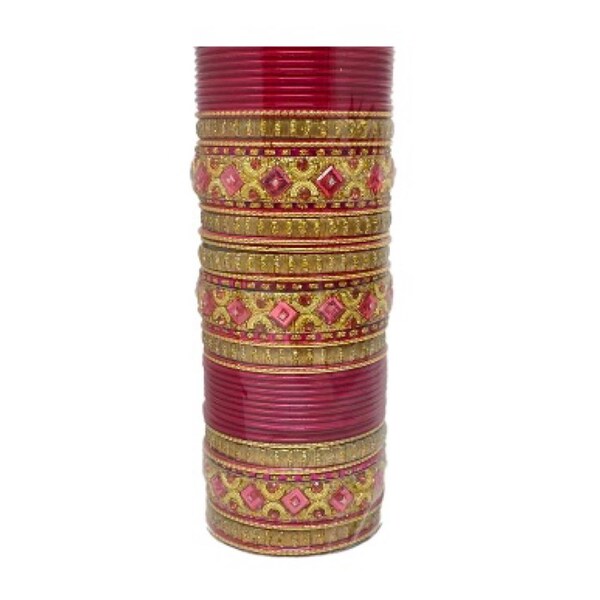 Diyabati Indian Glass Bangles Churiyan Kangan Set Bracelet Pack of 12 ...