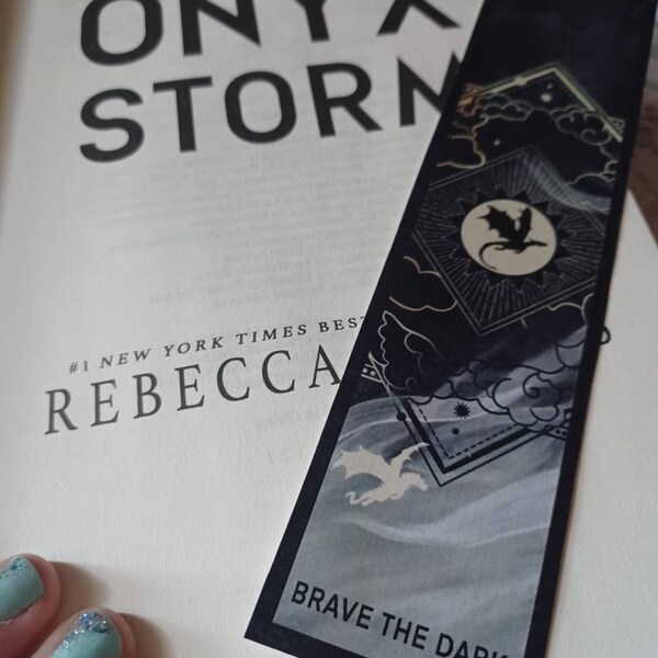 Onyx Storm Bookmark - Etsy