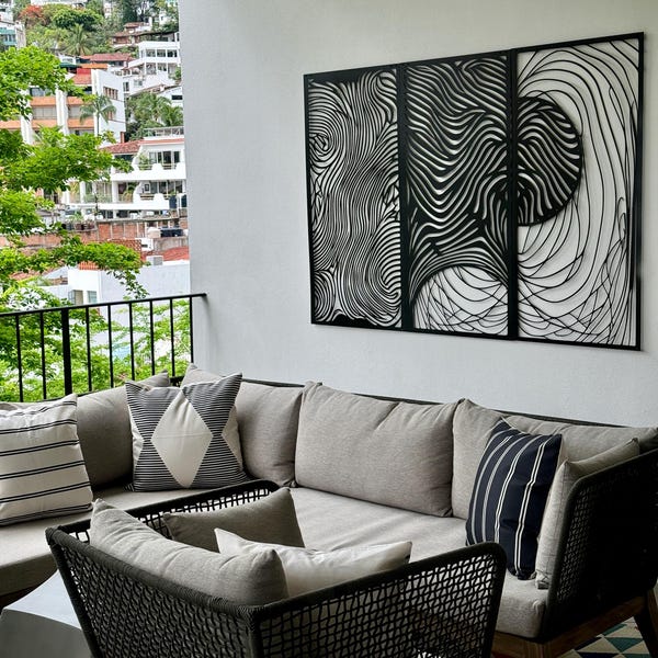 Modern Couple Embrace Metal Wall Art Contemporary Romantic Home Decor ...