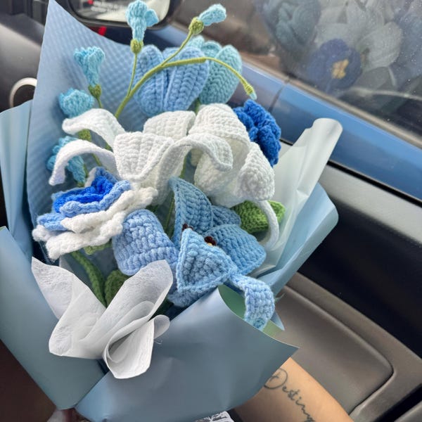 Crochet Sunflower, Handmade Crochet Flowers, Handmade Sunflowers, Home ...