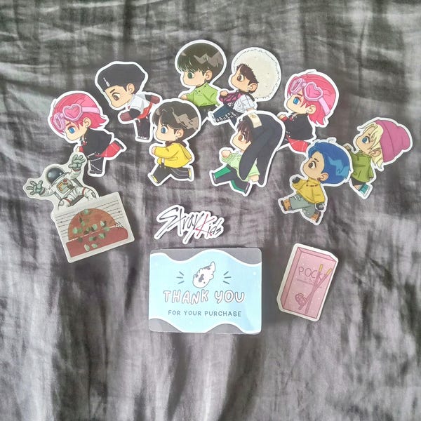 Stray Kids "maniac" Running Chibi Stickers - Etsy