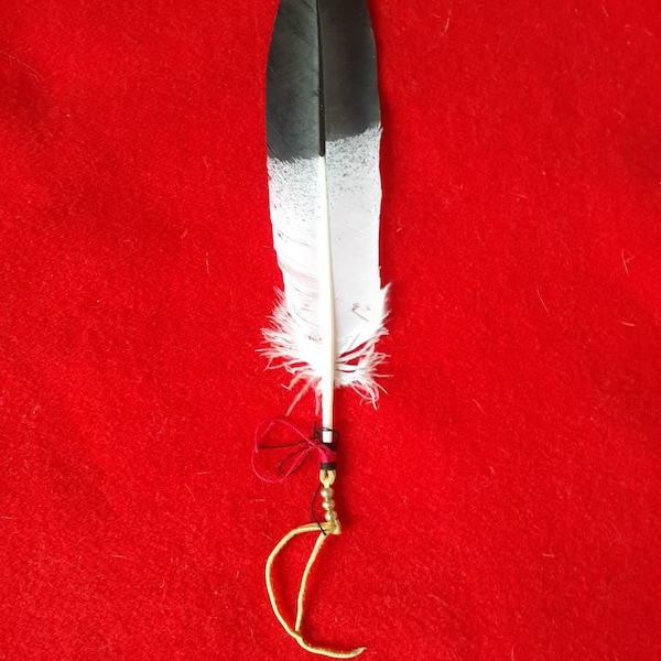 Native American Hair Tie Regalia Hand Painted Replicated Immature Bald ...