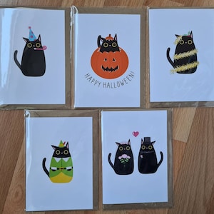 Black Cat Mother's Day Card Card From the Cat Mum Black Cat Card Nan ...