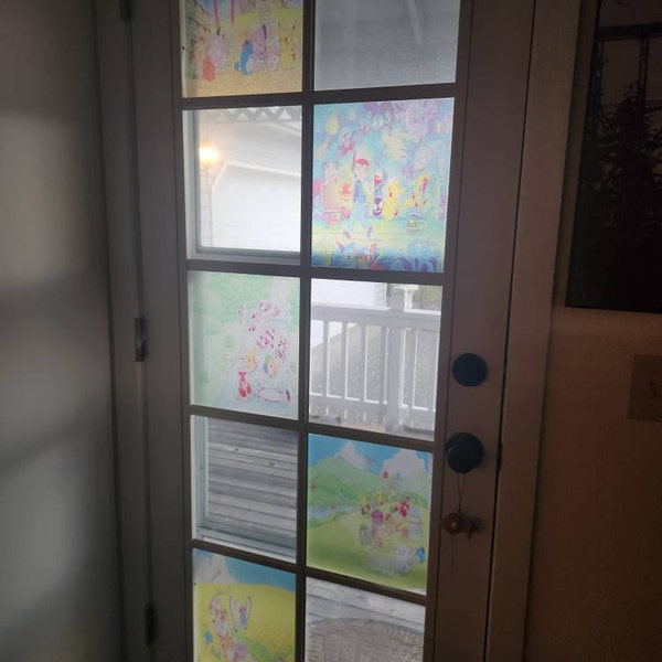 Customized European Style Stained Glass Window Sticker Electrostatic ...