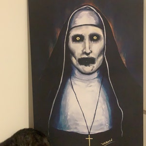 Valak lights Out Version Painting Replica Print - Etsy