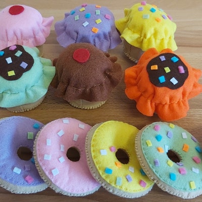 Felt Food Fridge Magnets Play Set - Etsy Australia