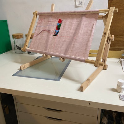 Needlework Table and Lap Hands-free Stand Made of Organic Beech Wood ...