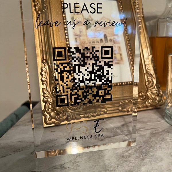 Wedding QR Code Sign, QR Code Donation Sign, Tip the Newlyweds, Acrylic ...