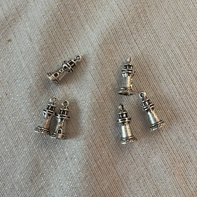 6 KNITTING Charms Knit One, Pearl One Silver Tone Charm Collection, Diy ...