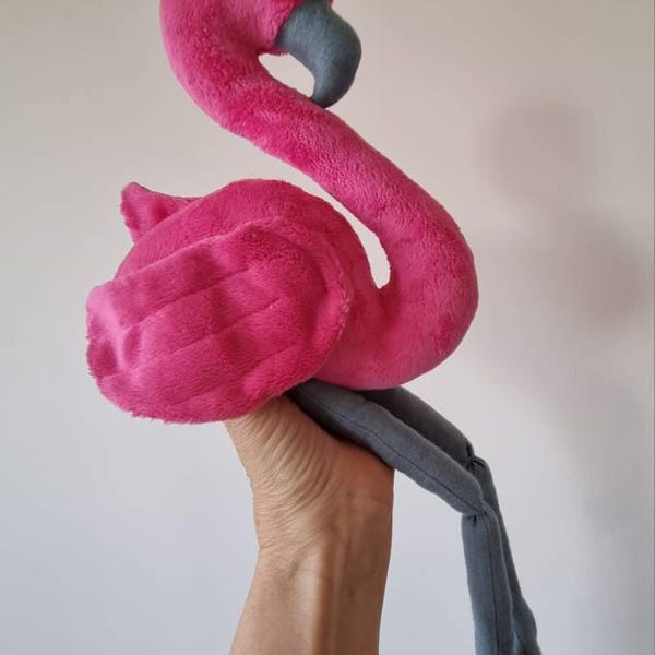 Flamingo Plush Toy Sewing Pattern: Easy DIY Stuffed Bird (PDF Download ...