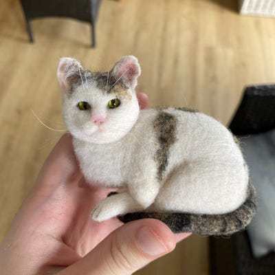 Mini Felt Wool Dog,felt Wool Crafts, Felt Miniature, Small Felt ...