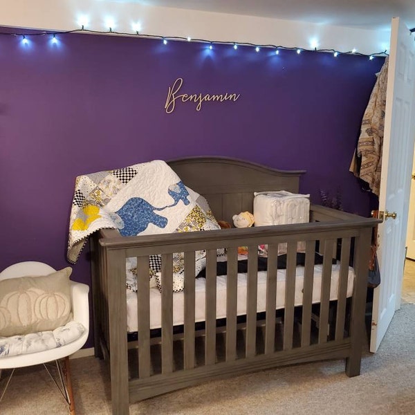 Baby Sign, Above the Crib Sign, Baby Name Cut Out, Custom Name Nursery ...