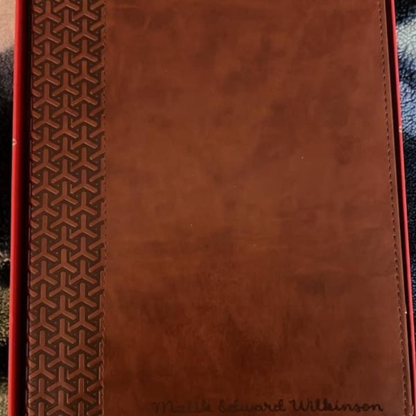 ESV Large Print Bible Full Size PERSONALIZED Brown Includes Custom ...