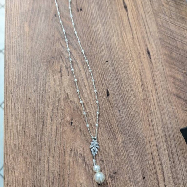 4 Layer Back Chain/ Bridal Body Chain /bridal Pearl Chain/ Pearl ...