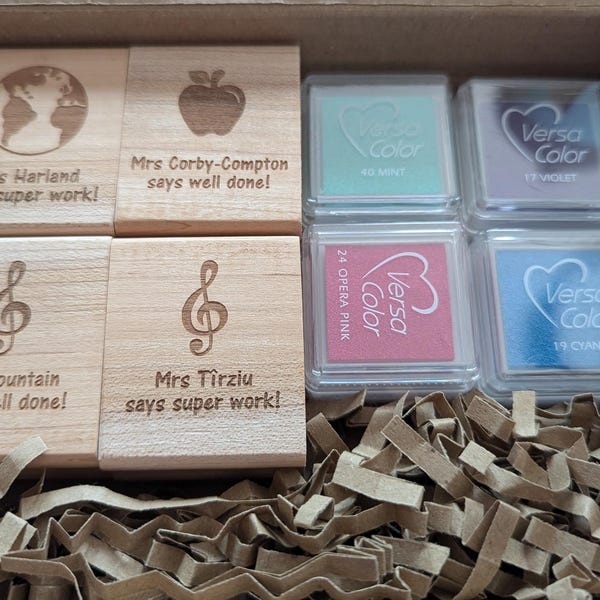 Musical Notes Rubber Stamp Set - Music Stamper - Crotchet Stamp ...