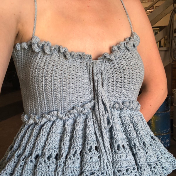 Alexa Top Crochet PATTERN - Etsy Canada