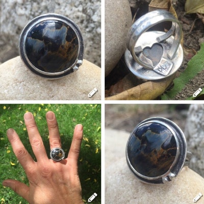 Natural American Turquoise Faustite Cabochon Stone Grasshopper Mine ...