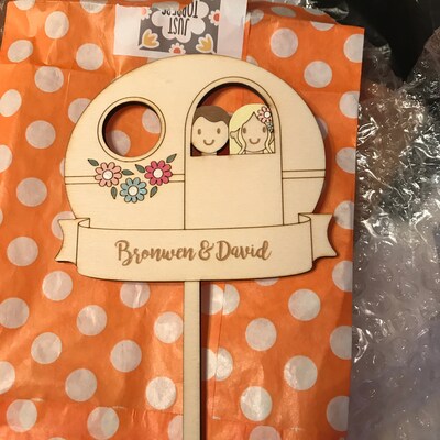 Vintage Caravan Wedding Cake Topper Wedding Topper Caravan Topper Cake ...