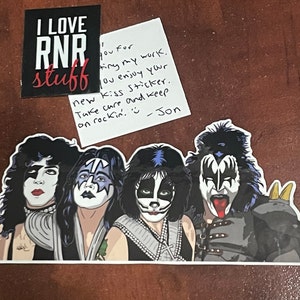Kiss Sticker Birthday Gift / Gene Simmons Sticker / Classic Rock ...